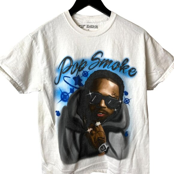 Urban Outfitters | Tops | Pop Smoke Rap Tee White Medium M American ...
